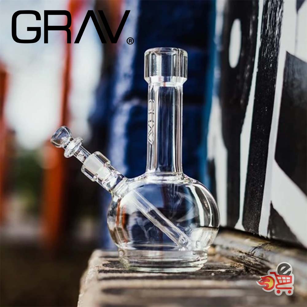 GRAV® Mini Round Base Water Pipe - The Green Lab