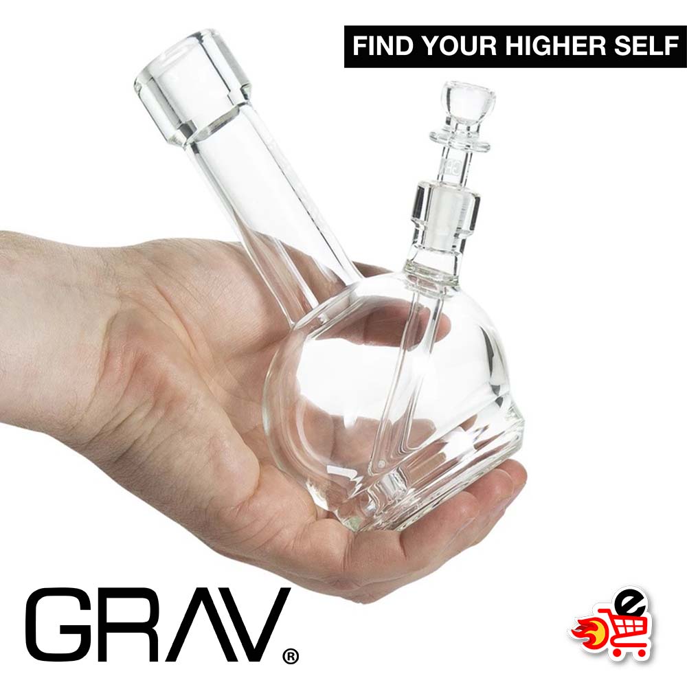 GRAV® Mini Round Base Water Pipe - The Green Lab