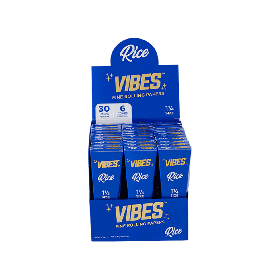 VIBES™ Cones Box - 1.25" - Rice - The Green Lab