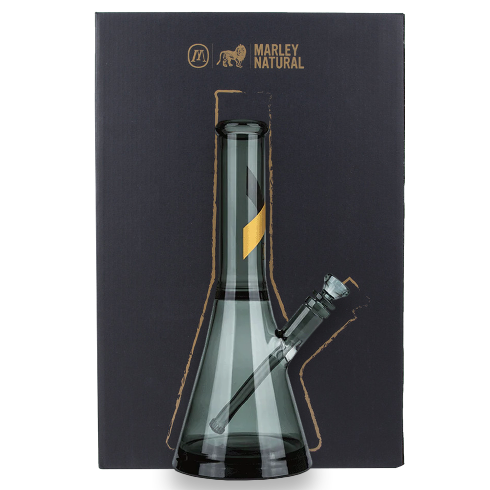 Marley Natural® Smoked Glass Water Pipe - The Green Lab